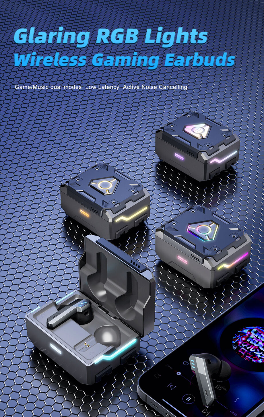 Buy Wholesale China Wholesale Bt Earbuds Game Low Latency Glaring Rgb ...