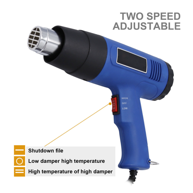 2000w Heat Gun Electrical Hot Air Blower Temperature Control Industrial ...