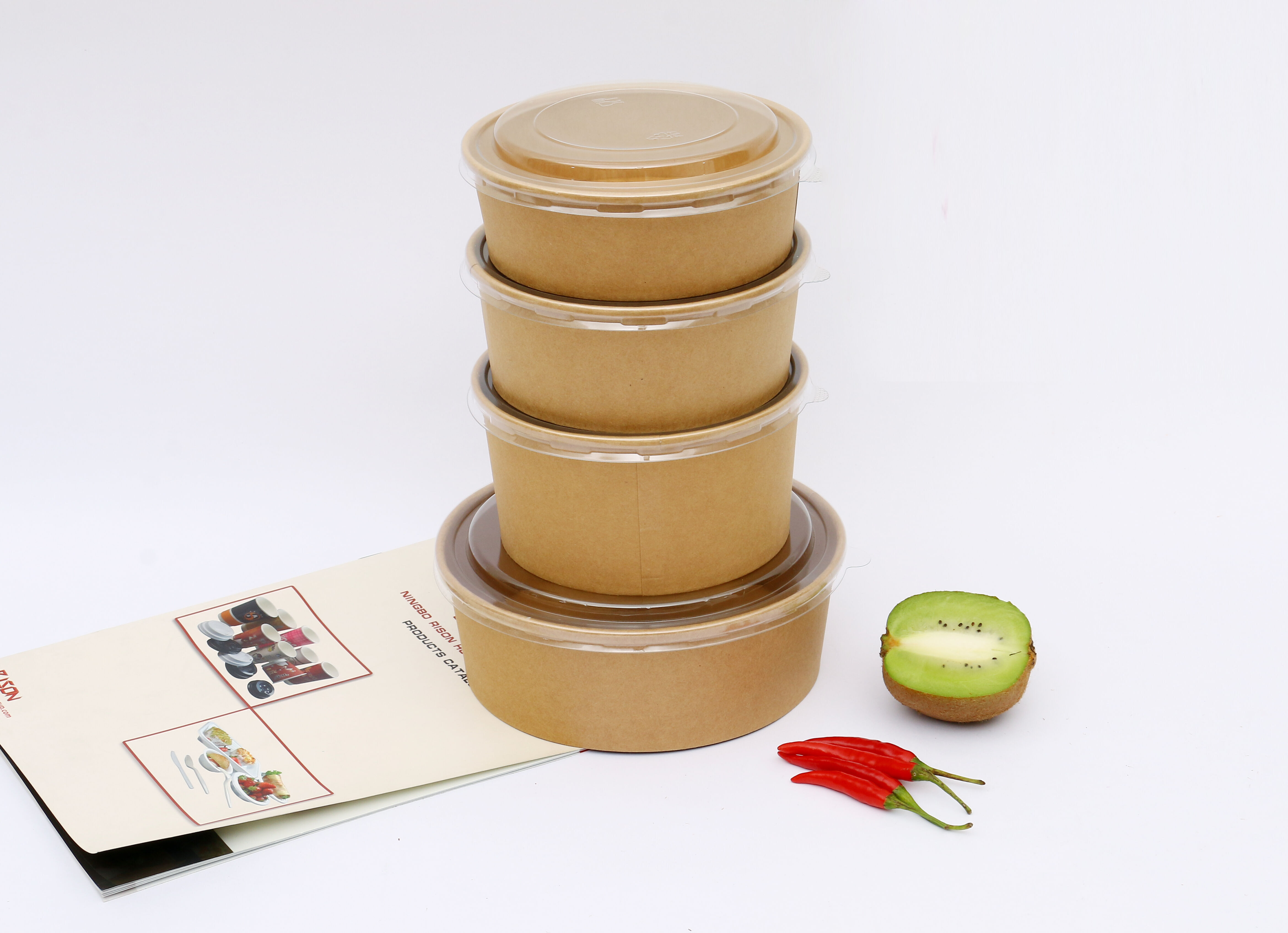 Buy Wholesale China 500/750/1000ml Round Disposable Take Away Kraft ...