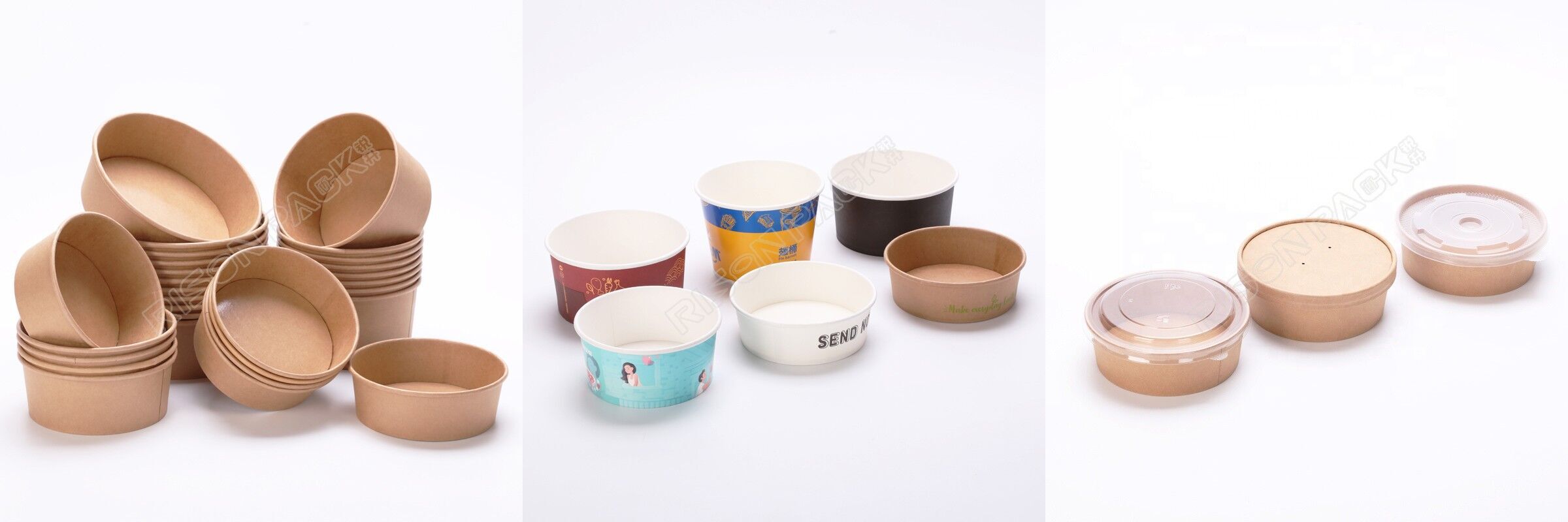 Buy Wholesale China 500/750/1000ml Round Disposable Take Away Kraft ...