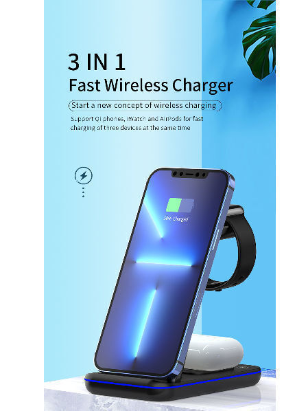 Custom New Arrival 15w Fast Charger Wireless Charging Stand Station For ...