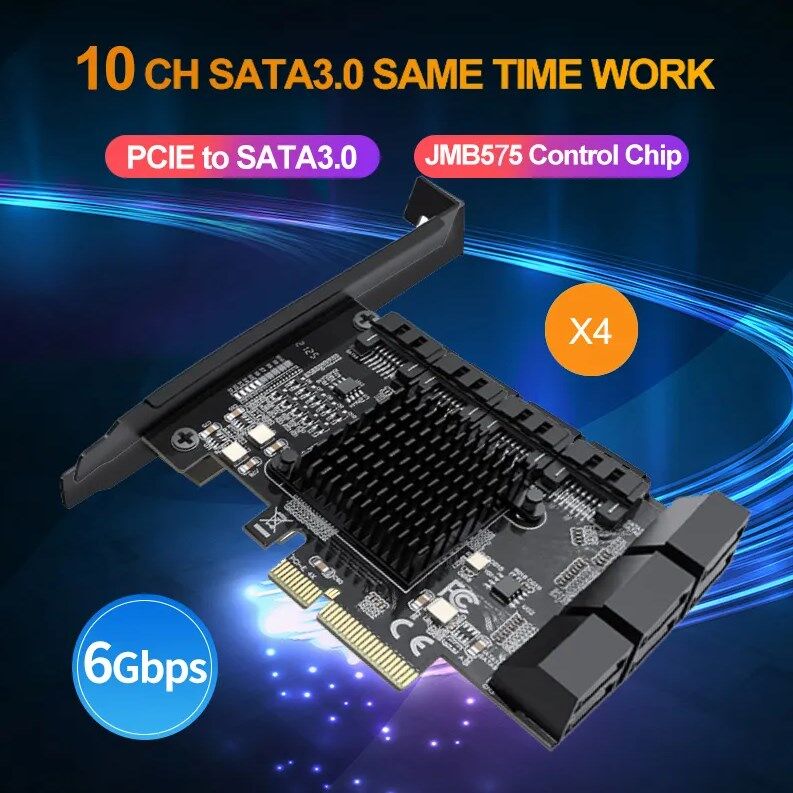 Buy China Wholesale Thunderbolt 3 Pcie Expansion Card Oem 10 Port Sata ...