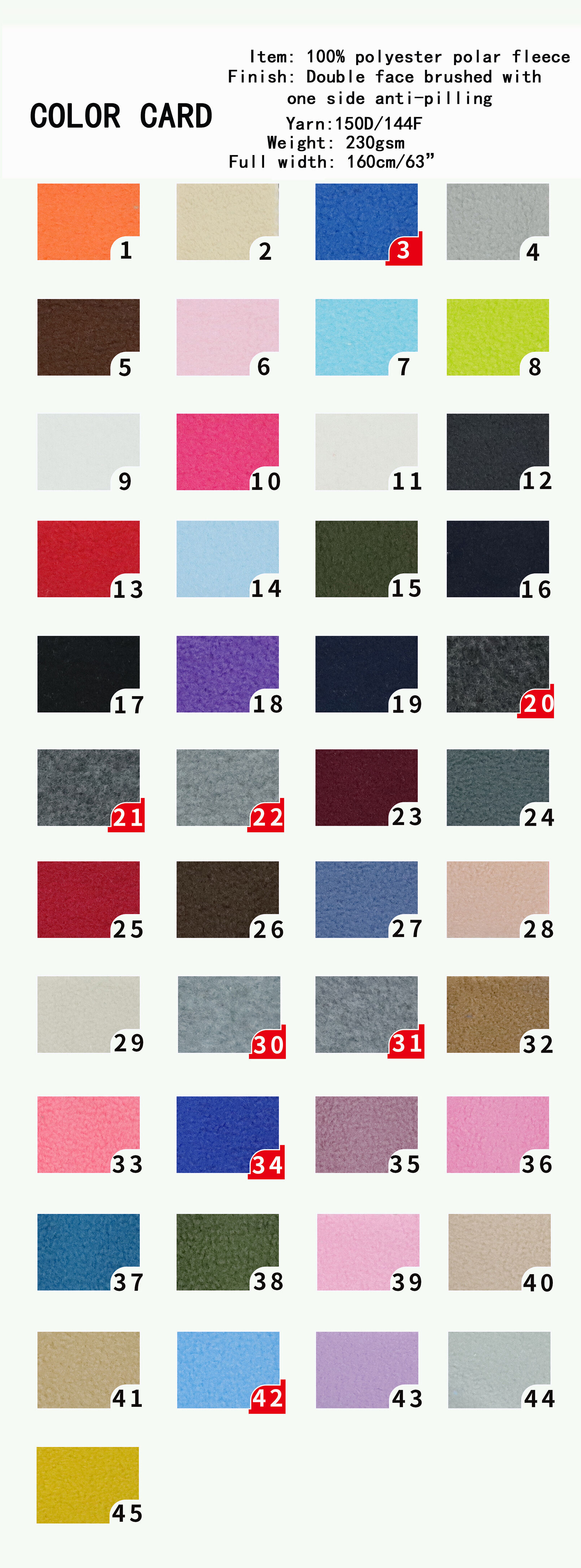 Buy Wholesale China 100% Polyester Polar Fleece In Stock 280gsm,230gsm ...