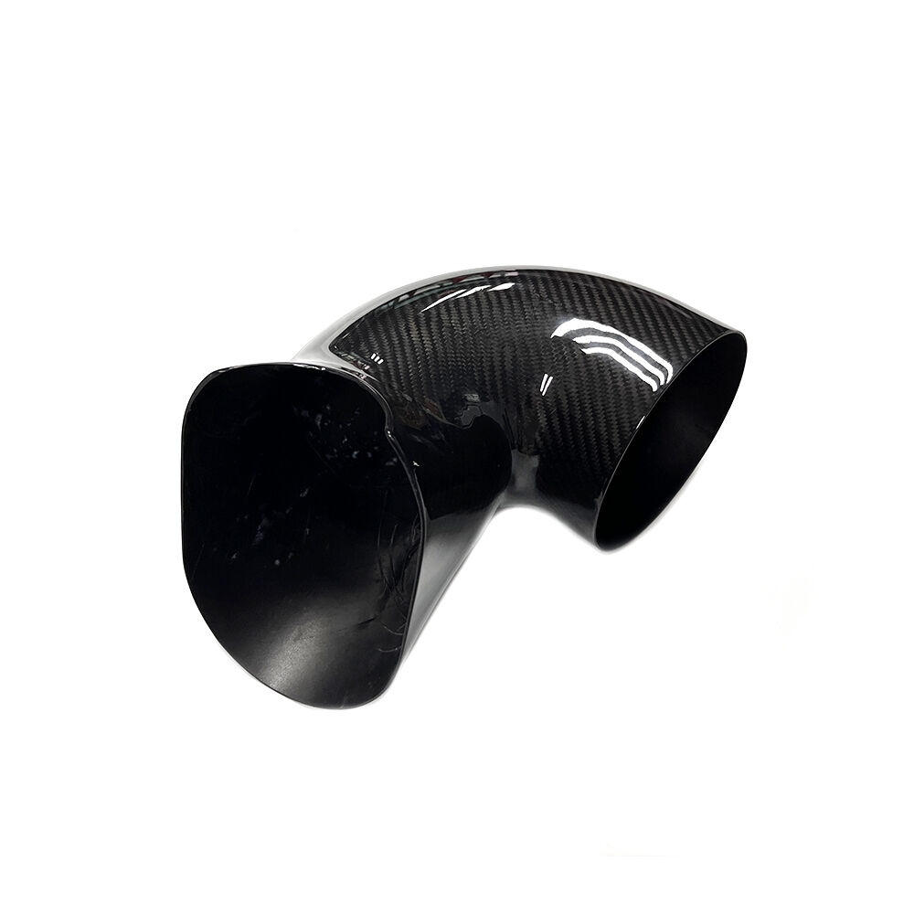 High Quality Customized 3k Twill Plain Glossy Carbon Fiber L Shape Air ...