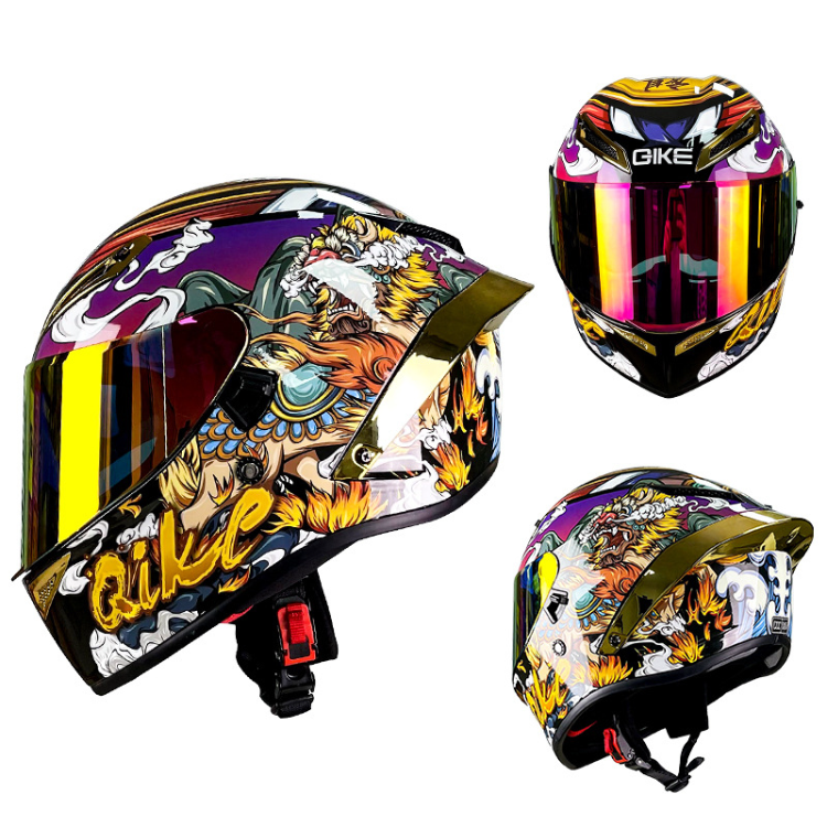 Riding Helmet Motorcycle Men's All-season Universal Double Lens Big ...