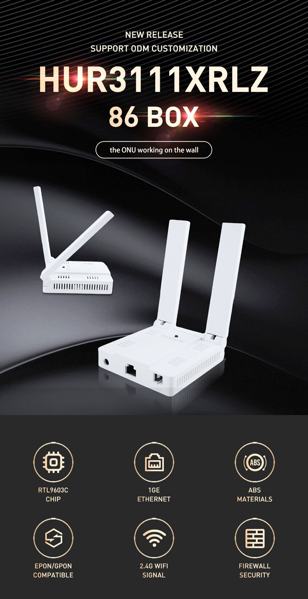 New Hot 86 Box 1ge Port Wifi 2.4g 2 Antenna Ipv4 &ipv6 English Firmware ...