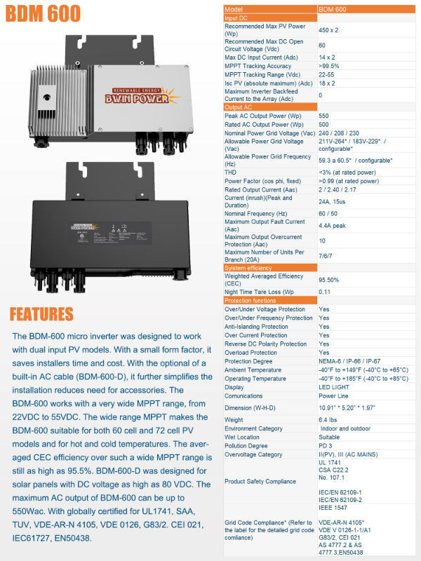 Solar Panel Micro Inverter Pv System On Grid Tie Full Frequency ...