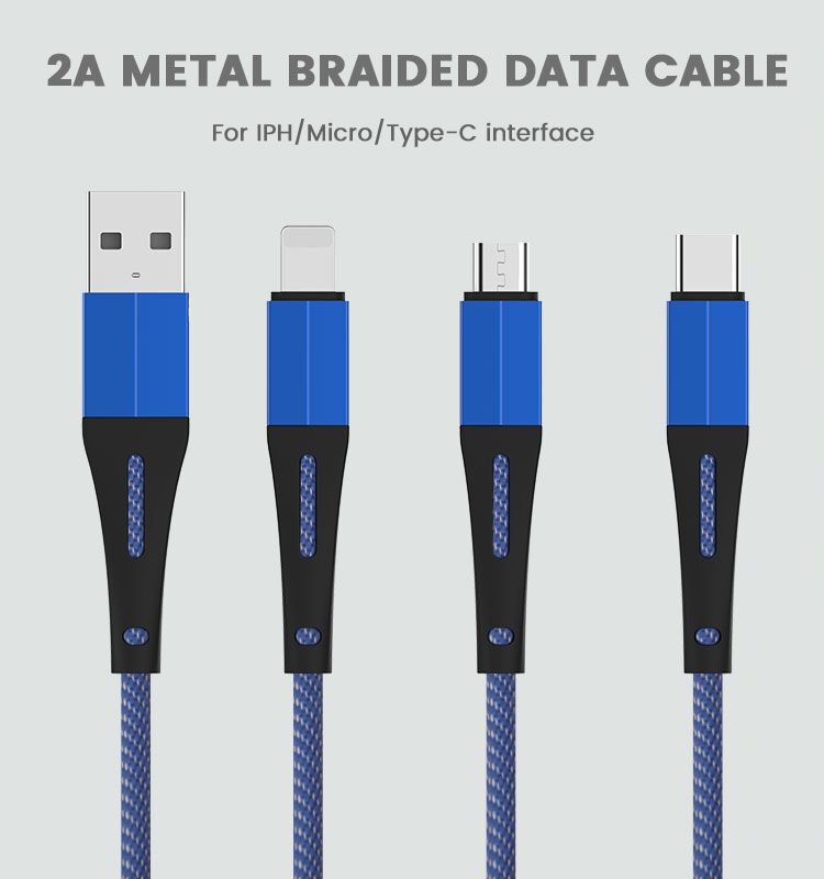 High-quality 2a Metal Braided Fast Charging Data Usb Cable - Expore ...