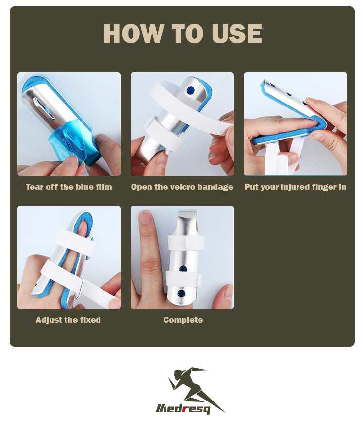 Aluminum Alloy Fracture Rehabilitation Fixed Sleeve Finger Splint - Buy ...