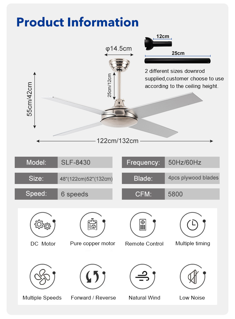 Bulk Buy China Wholesale Hot Sale 48 Inch 52 Inch Cb Ce Saa ...