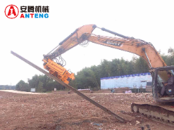 Multi-functional Pile Driver Sheet Piling Equipment Silent Piler For ...