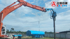 Multi-functional Pile Driver Sheet Piling Equipment Silent Piler For ...