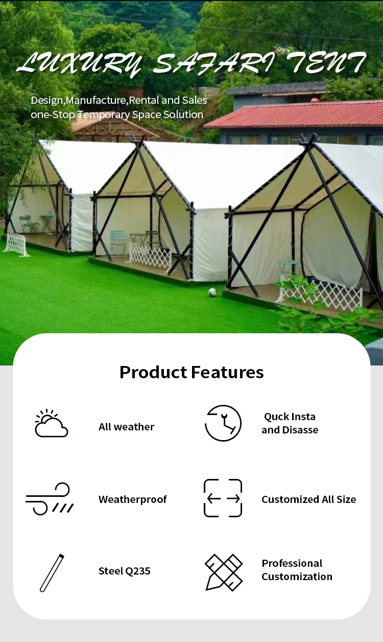 Buy Wholesale China Luxury Glamping African Camping Canvas Safari Hotel ...