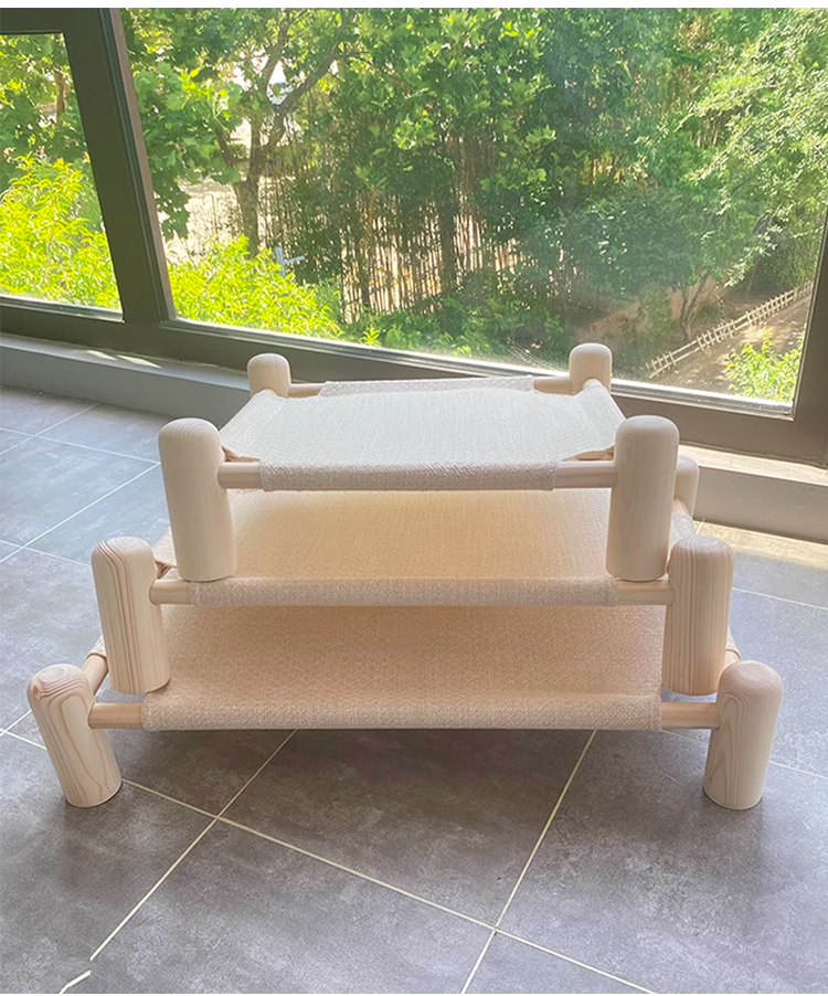 Four Seasons Available Removable And Washable Solid Wood Camping Bed ...