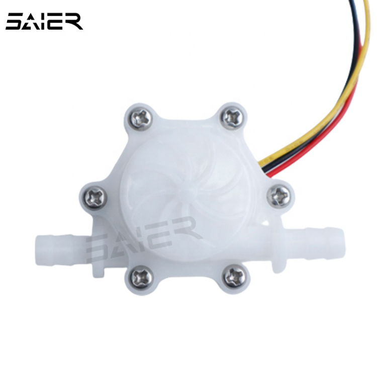 Od 7mm 0.25-2.5l/min Food Grade Plastic Hall Effect Water Flow Meter ...