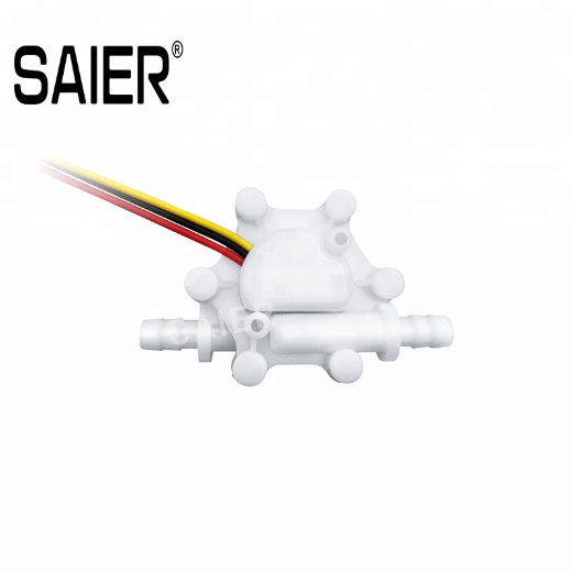Od 7mm 0.25-2.5l/min Food Grade Plastic Hall Effect Water Flow Meter ...