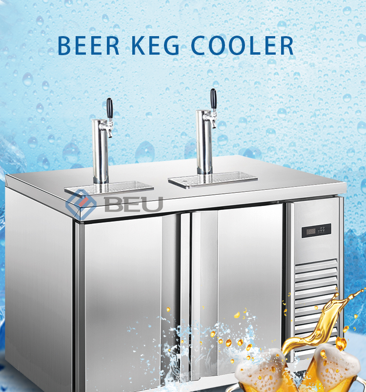 Promotion Price 55 Inch Two Door Drink Cooler Beer Kegerator ...