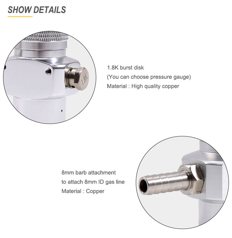 Buy Wholesale China Co2 Mini Gas Regulator Co2 Adapter Charger Tr21x4 ...