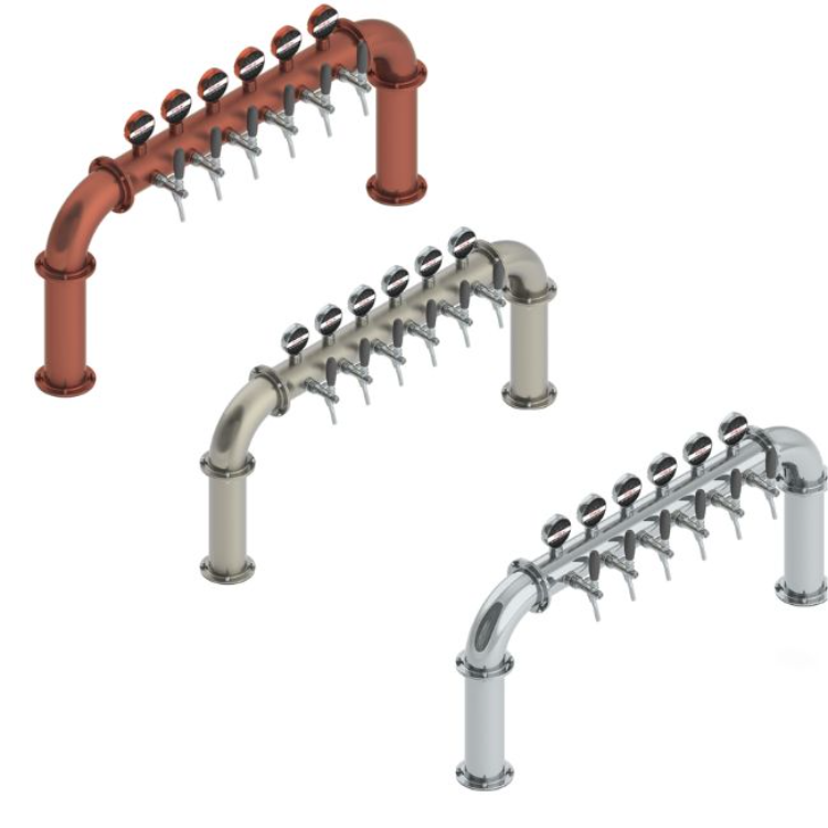 3/5/6/10 Flow Control Taps Faucet Bridge Tower Kegerator Beer Dispenser ...