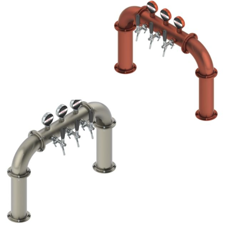 3/5/6/10 Flow Control Taps Faucet Bridge Tower Kegerator Beer Dispenser ...