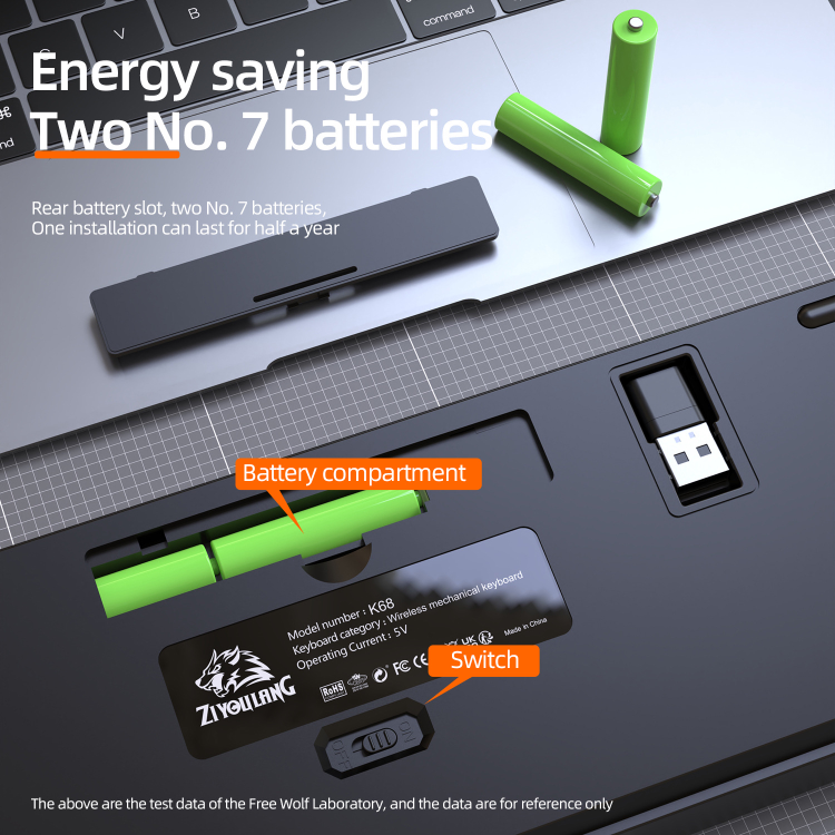 Buy China Wholesale 2.4g/bt5.0 Wireless Gaming Mechanical Keyboard 68 ...