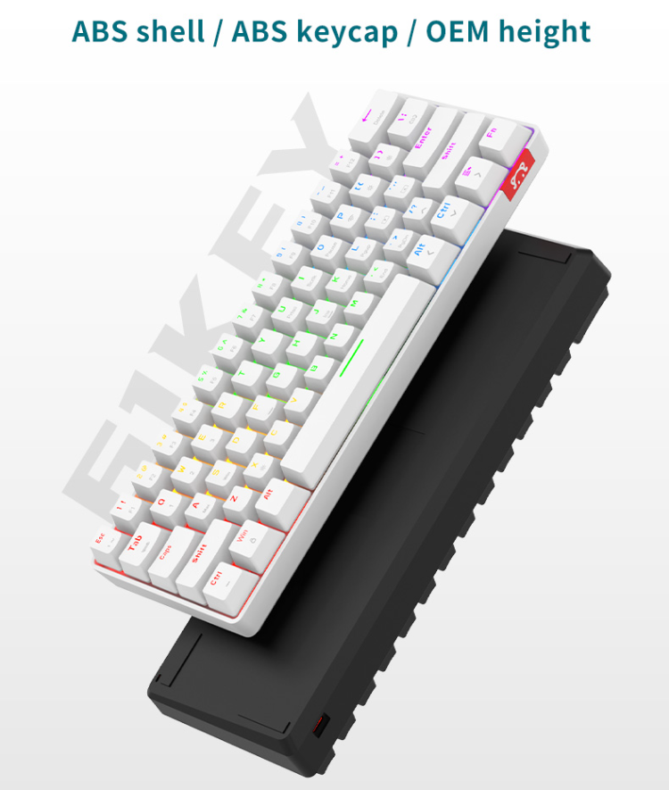 Buy Wholesale China Ajazz Stk61 Oem 61 Keys Wired Gaming Keyboard Led ...