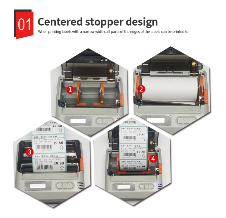 Factory Direct Sale 80mm Label Printer With Biue Tooth Portable Thermal ...