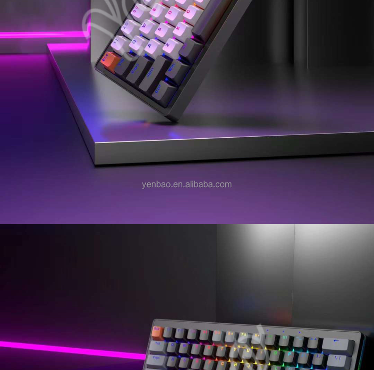 Yeaibo Teclado Custom Mechanic Laptop Magic And Mouse Ipad Keyboards ...