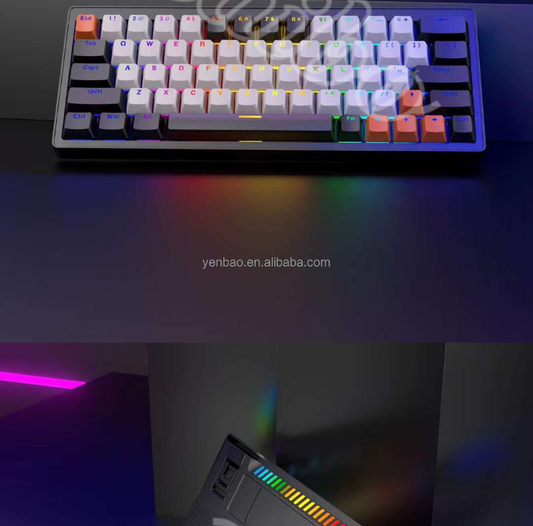 Yeaibo Teclado Custom Mechanic Laptop Magic And Mouse Ipad Keyboards ...