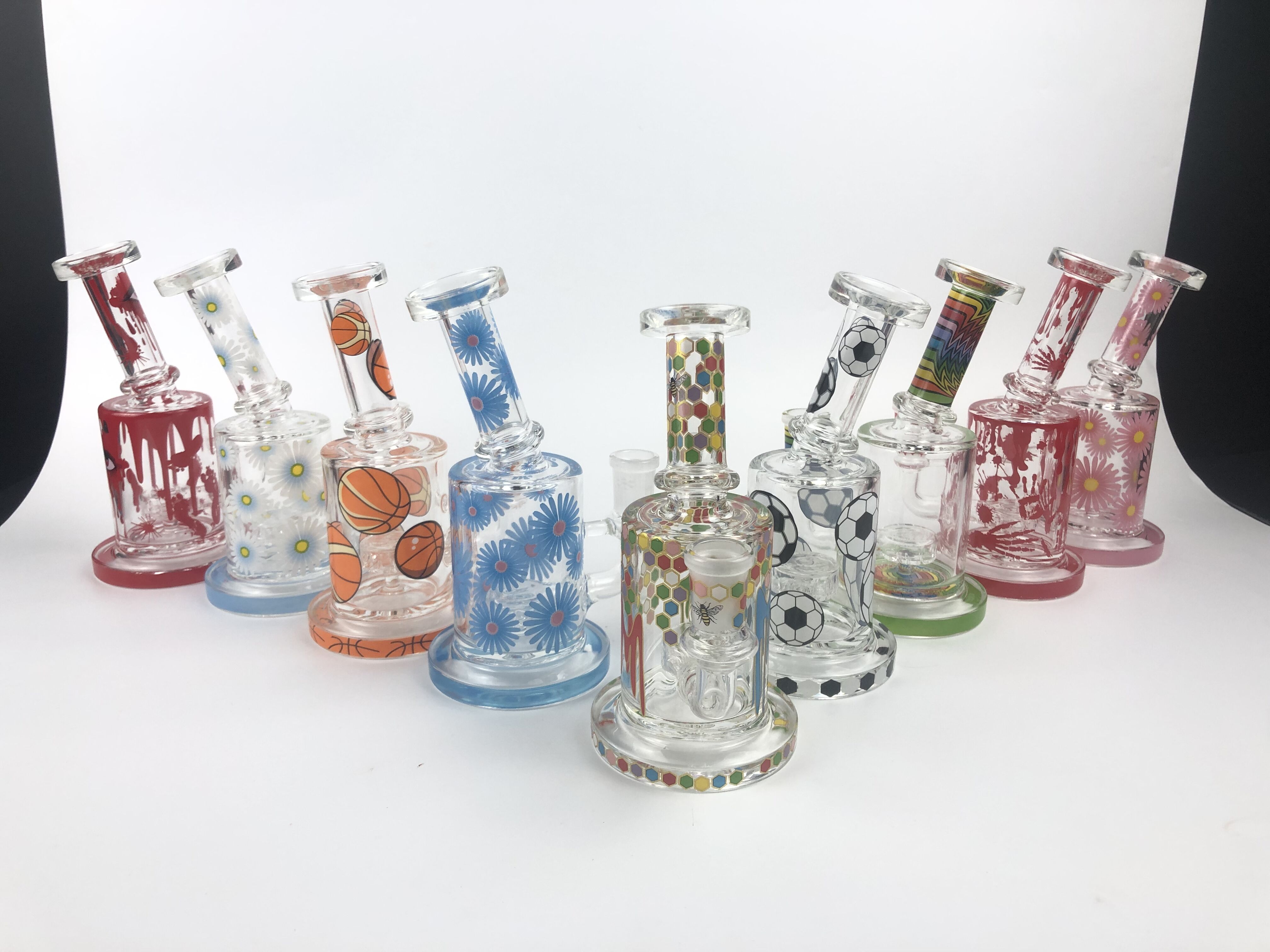 Oem Cheap Price 6 Inch 340g Glass Bong Unique Shape Glass Bong Glass Smoking Pipe Glass Water