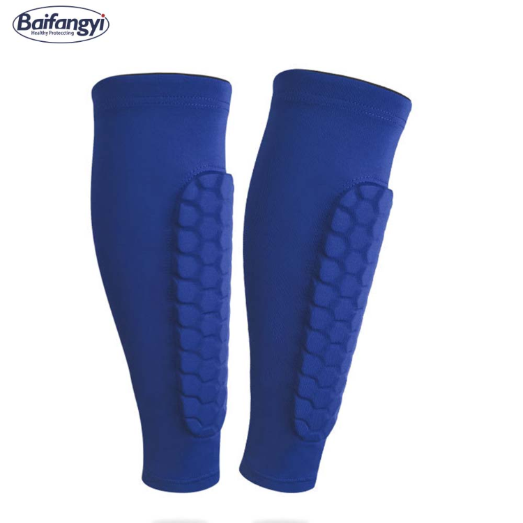 Soccer Shin Guards Polymer Football Socks Sleeve Calf Protector Shin ...