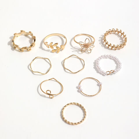Bulk Buy China Wholesale Fashion Jewelry Rings Cheap Wedding Engagement New Trendy Ring Set Diamond 18k Gold Rings For Women 1.5 from Huangyuxing Group Co. Ltd Globalsources