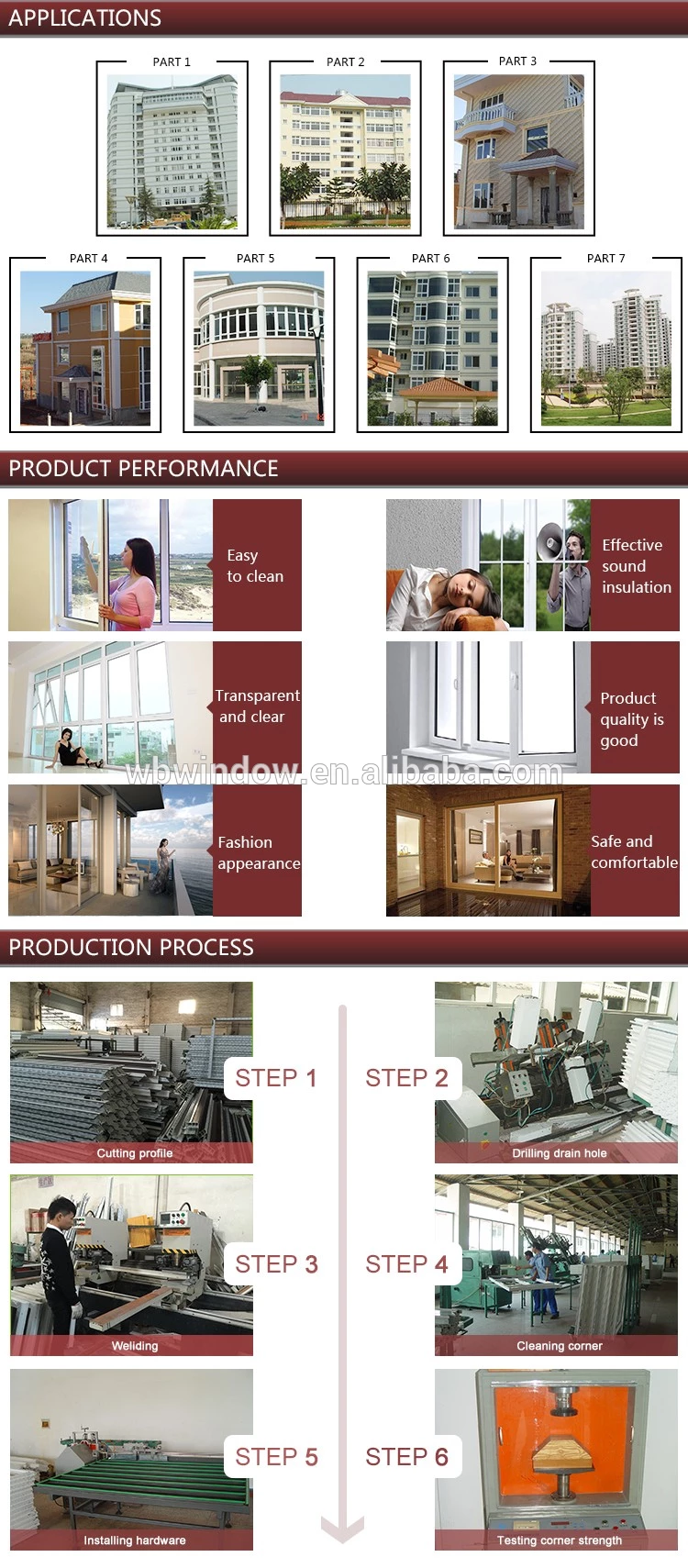 German Veka Upvc / Pvc Wood Color Frame Cheap House Sliding Windows For ...