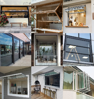 Deda Vertical Sliding Windows Electric For Sunroom Villa Bar Sliding ...