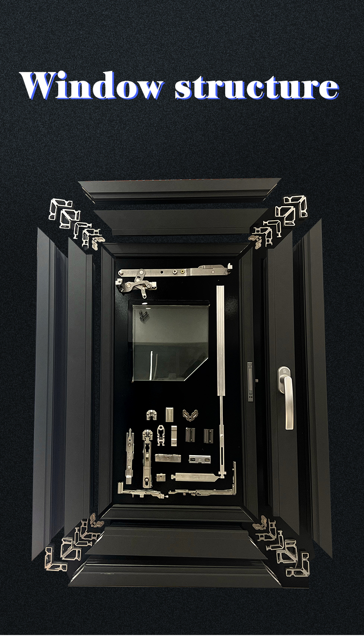 Prehung Aluminum Alloy Glass Sliding Windows For Villa Double-layers Windows For Houses Factory ...