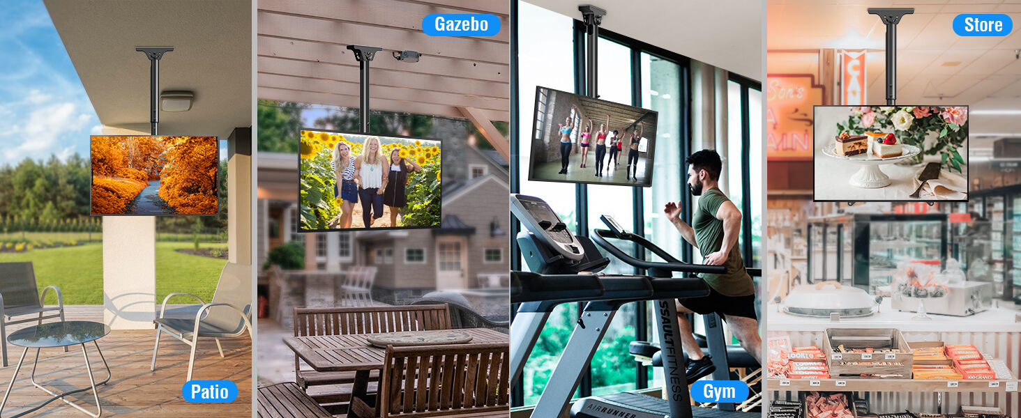 Buy Wholesale China Mountup Full Motion Height Adjustable Ceiling Tv ...