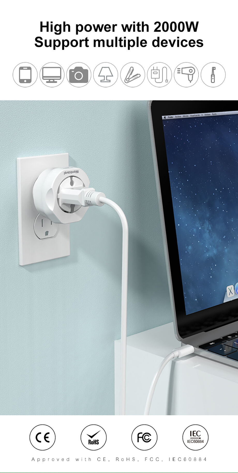 Wontravel International Universal Power Ac Socket Electrical Plug ...