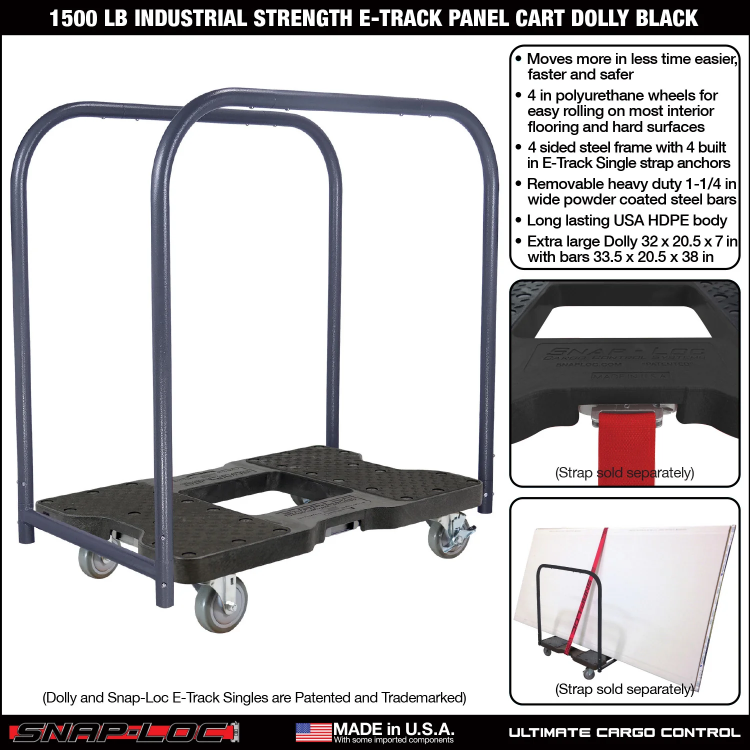 High Quality Snap-loc 1500 Lb Industrial Strength E Track Panel Cart ...