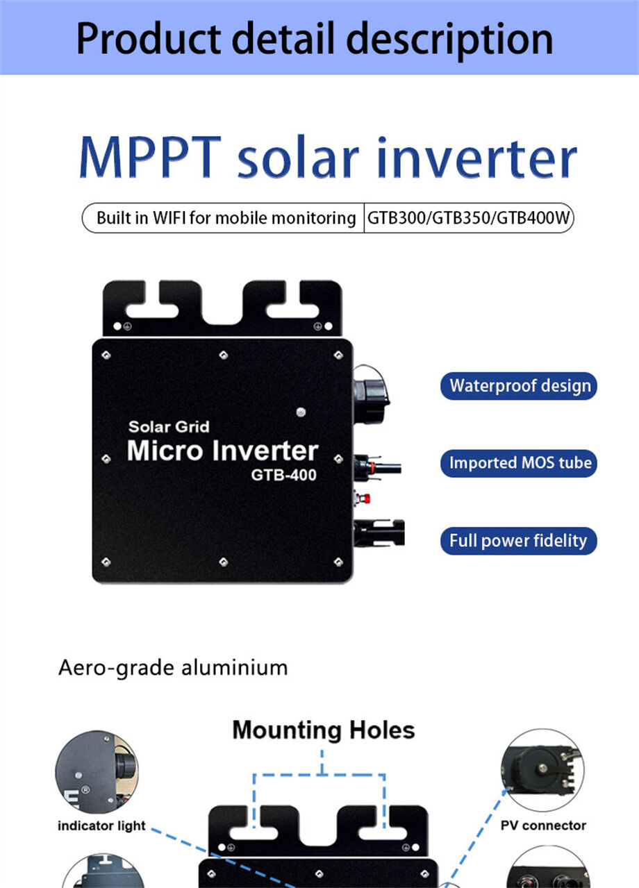Buy Wholesale China 300w Mppt Solar Grid Tie Micro Inverter Power 400w ...