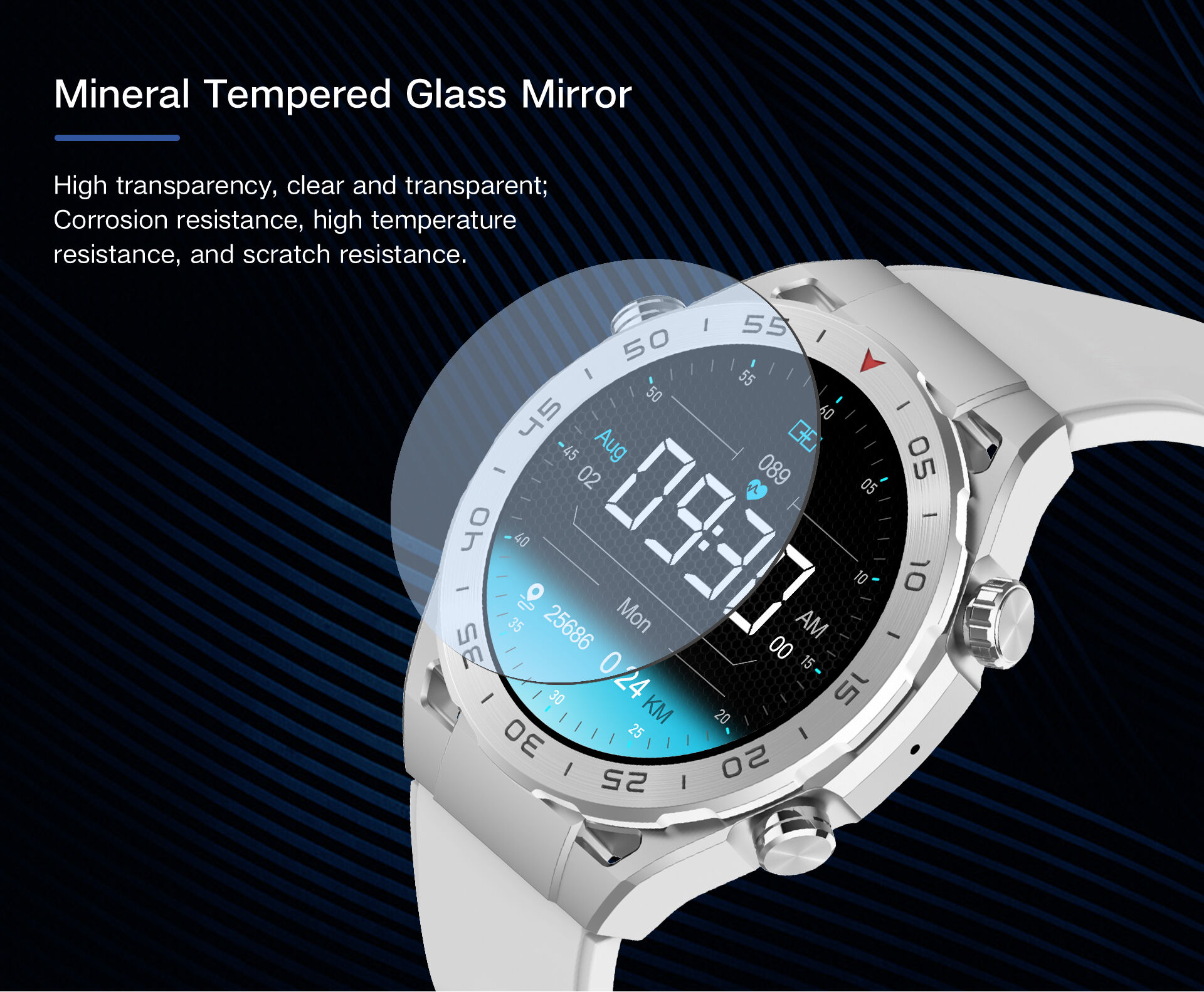 Zl96 New Arrivals Bluetooth Health Monitor Watch Blood Pressure Fitness ...