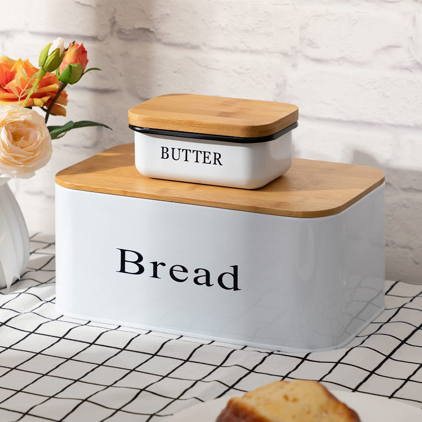 Bread Box And Butter Dish 2 Piece Set Butter Box - Explore China ...