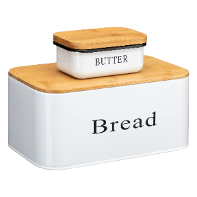 Bread Box And Butter Dish 2 Piece Set Butter Box - Explore China ...