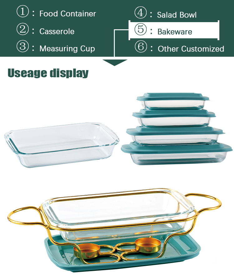 Buy Wholesale China High Temperature Resistance Glass Baking Tray ...