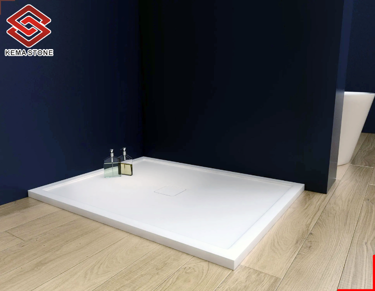 Buy Wholesale China Custom Made Bathroom Rectangle Honed Artificial ...