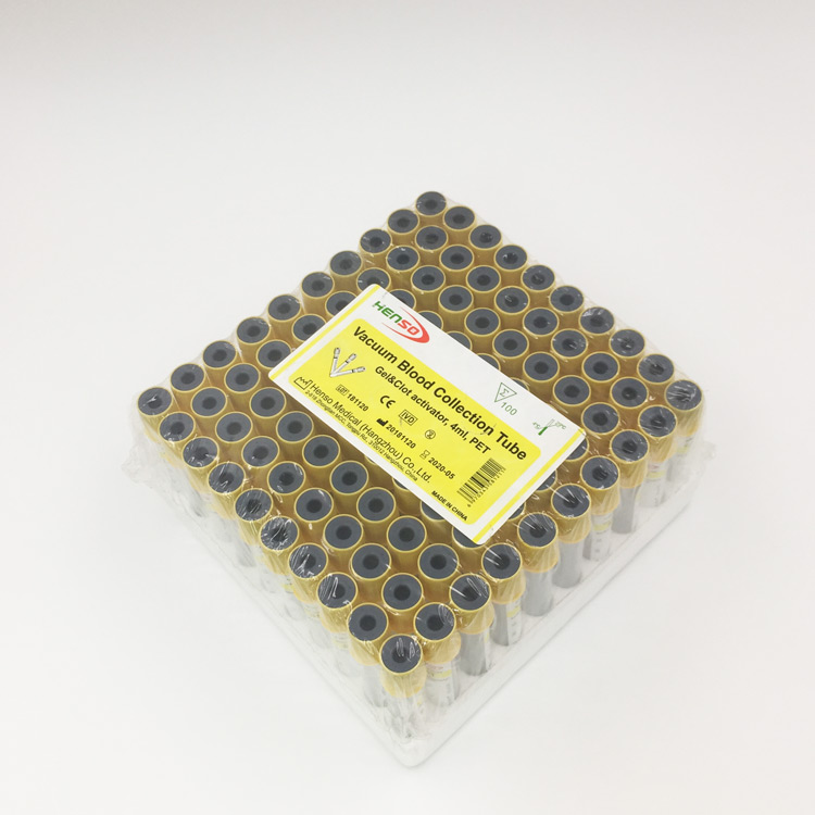 Henso Vacuum Yellow Top Sst Tube For Blood Collection - Buy China ...