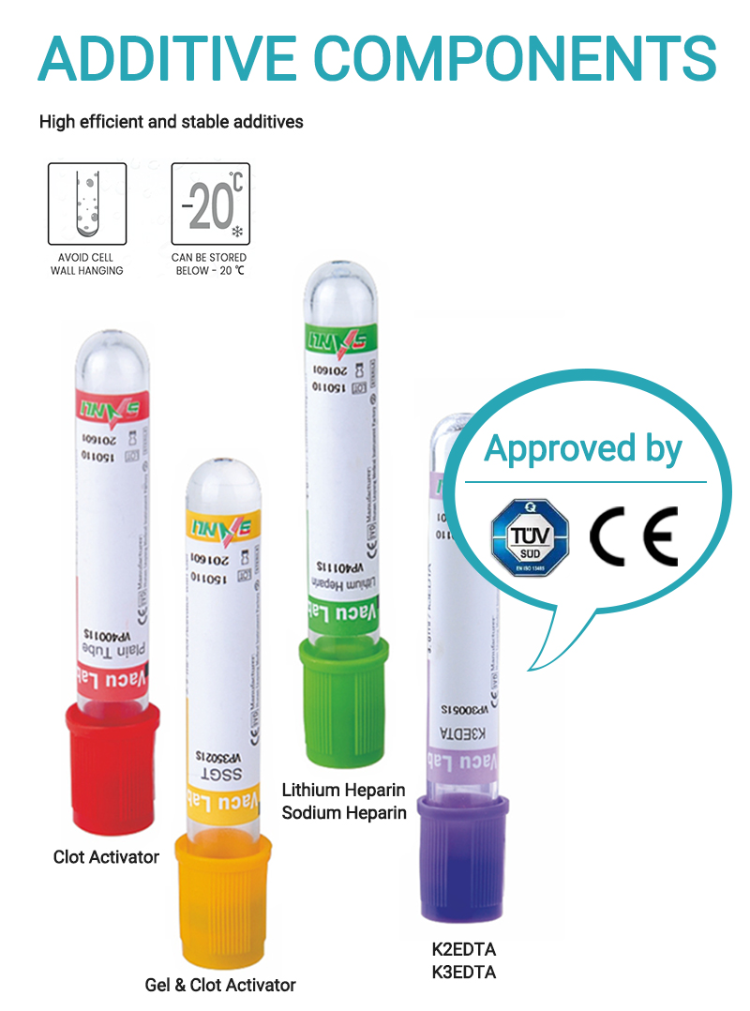 Sanli Medical Disposable Vacuum Vacutainer Lithium Heparin Blood ...