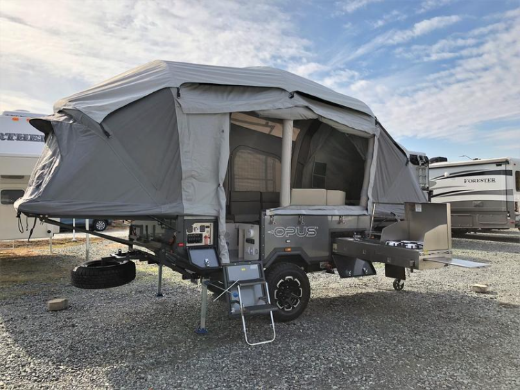 Waterproof Canvas Tent (no Trailer Included) Folding Inflatable Pickup ...