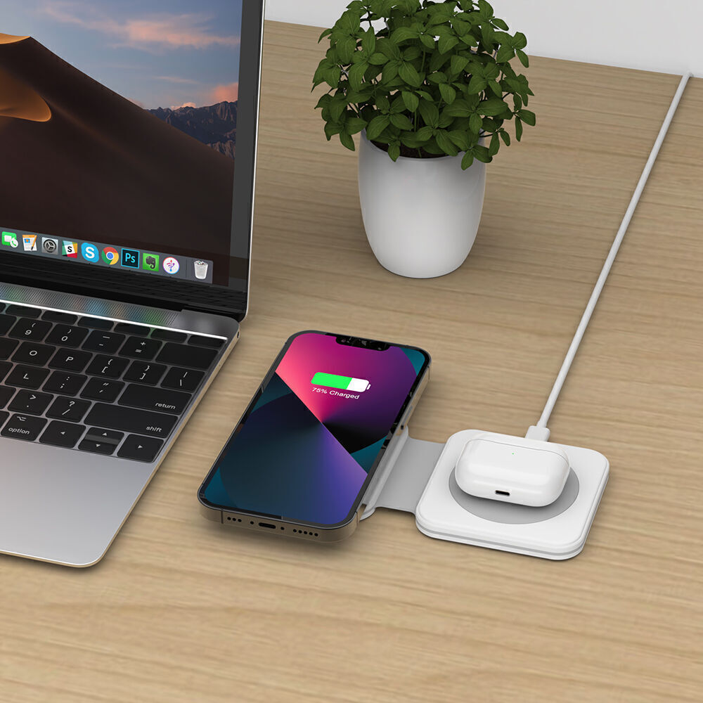 Double 15w Qi Magnetic Wireless Charging For Two Phone, Qi Wireless ...