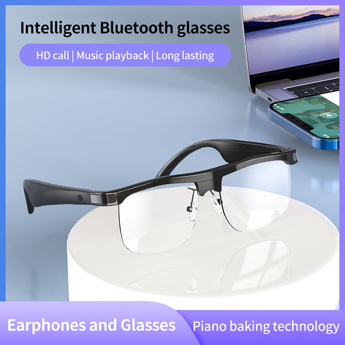 Buy Wholesale China Waterproof Bluetooth Glasses Smart Eyewear Music ...