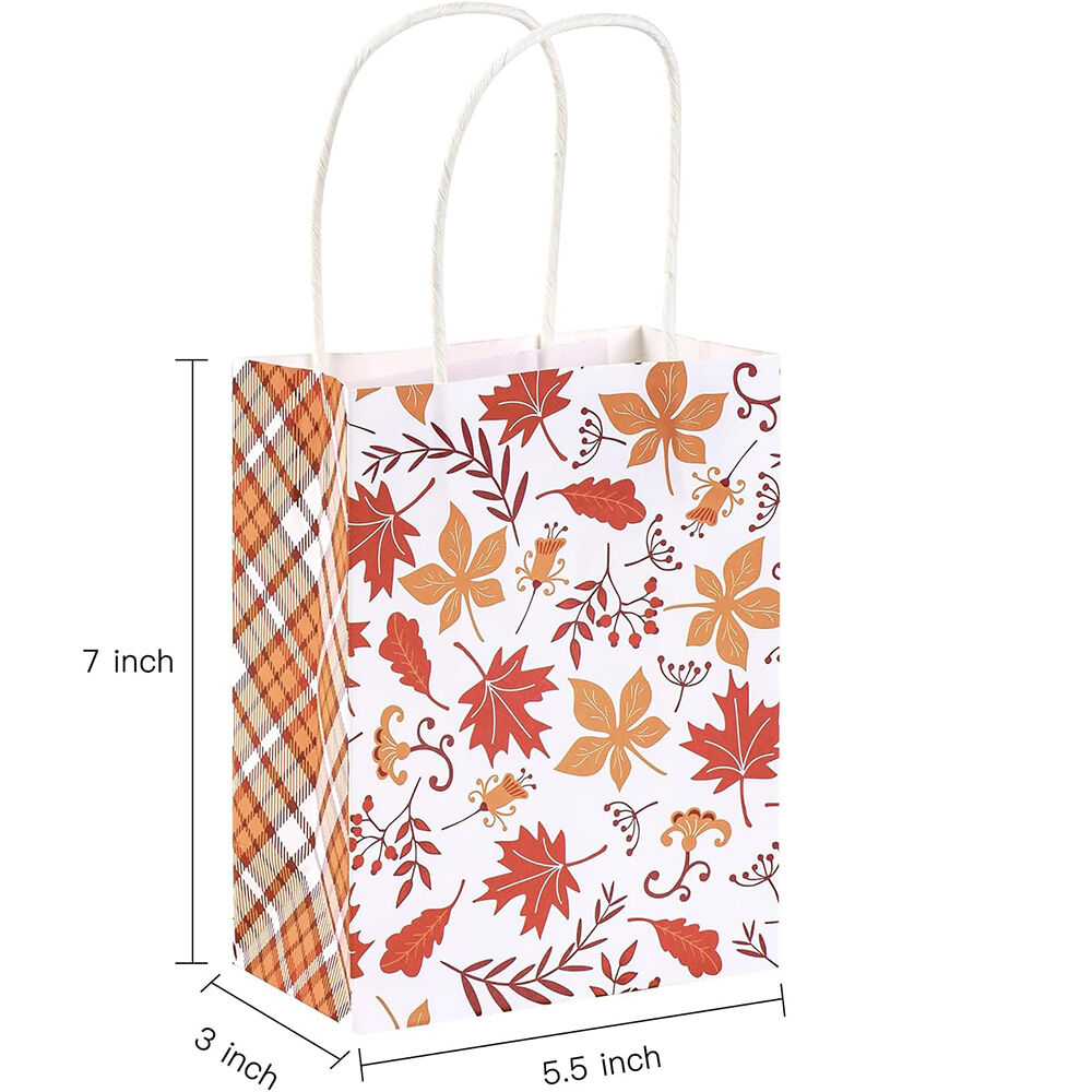 Buy Wholesale China Small Fall Kraft Paper Gift Bags Custom Printed ...